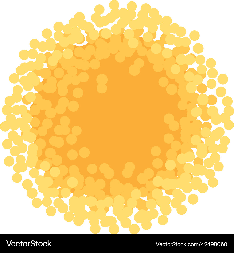 Watercolor dot icon cartoon circle shape Vector Image