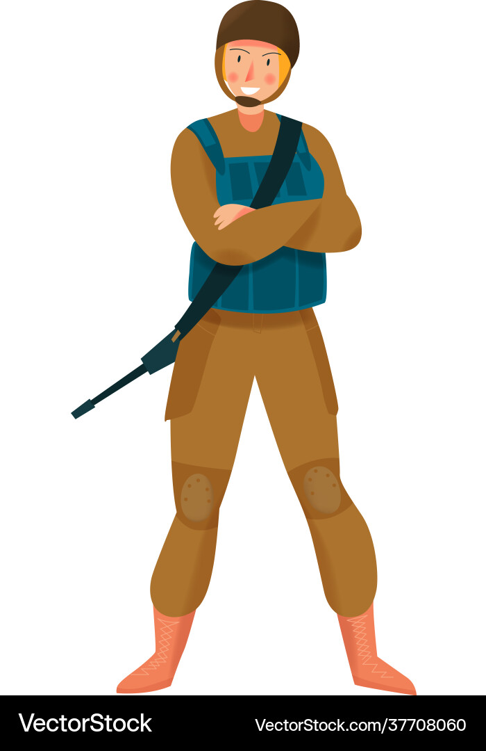 Woman soldier Royalty Free Vector Image - VectorStock