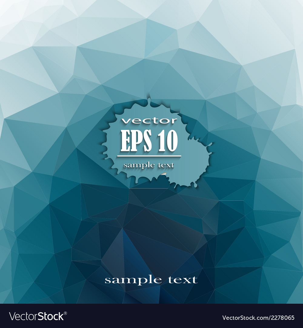 Blue background polygon Royalty Free Vector Image