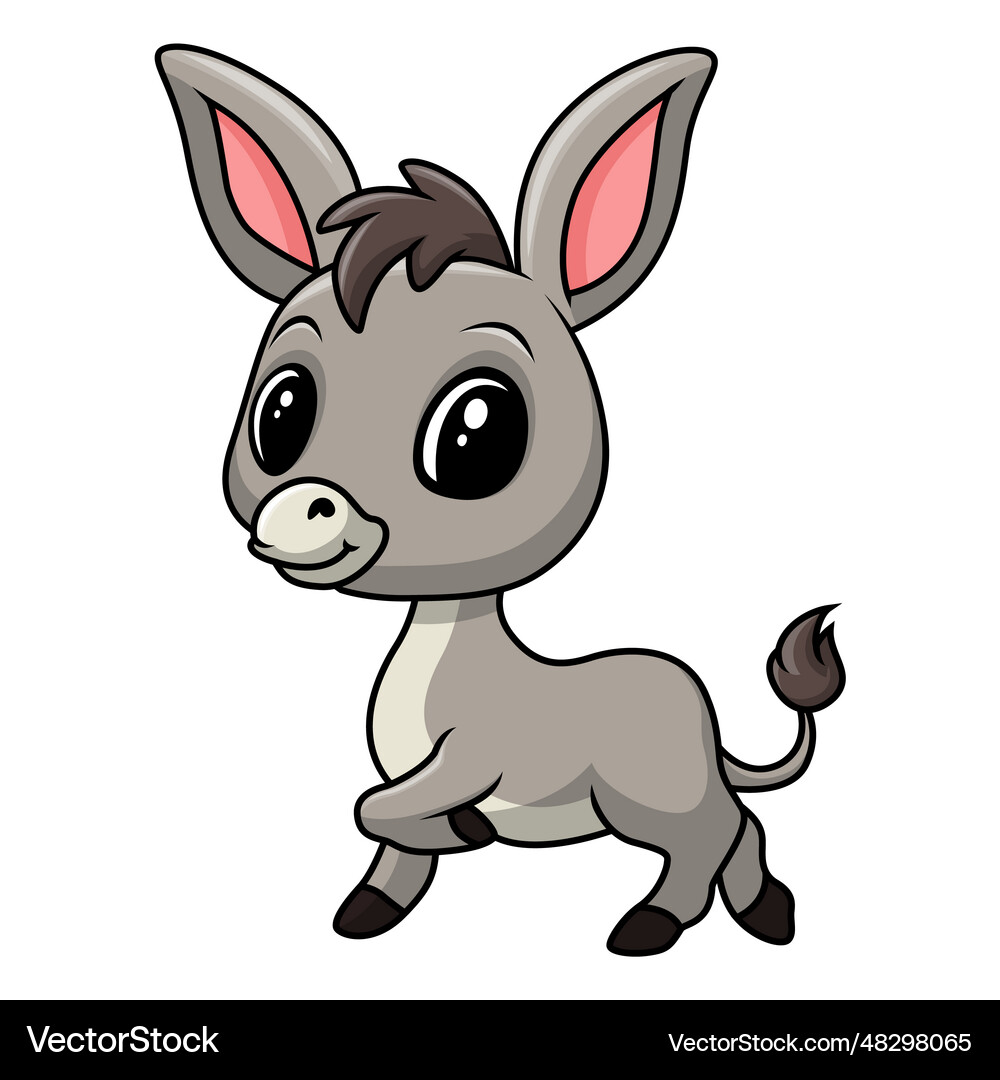 Cute Donkey Cartoon