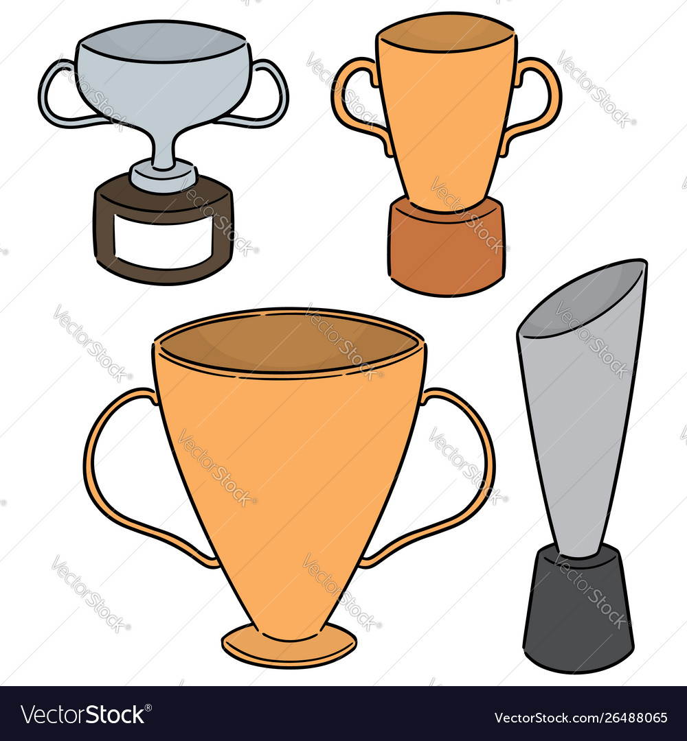 Set trophy Royalty Free Vector Image - VectorStock