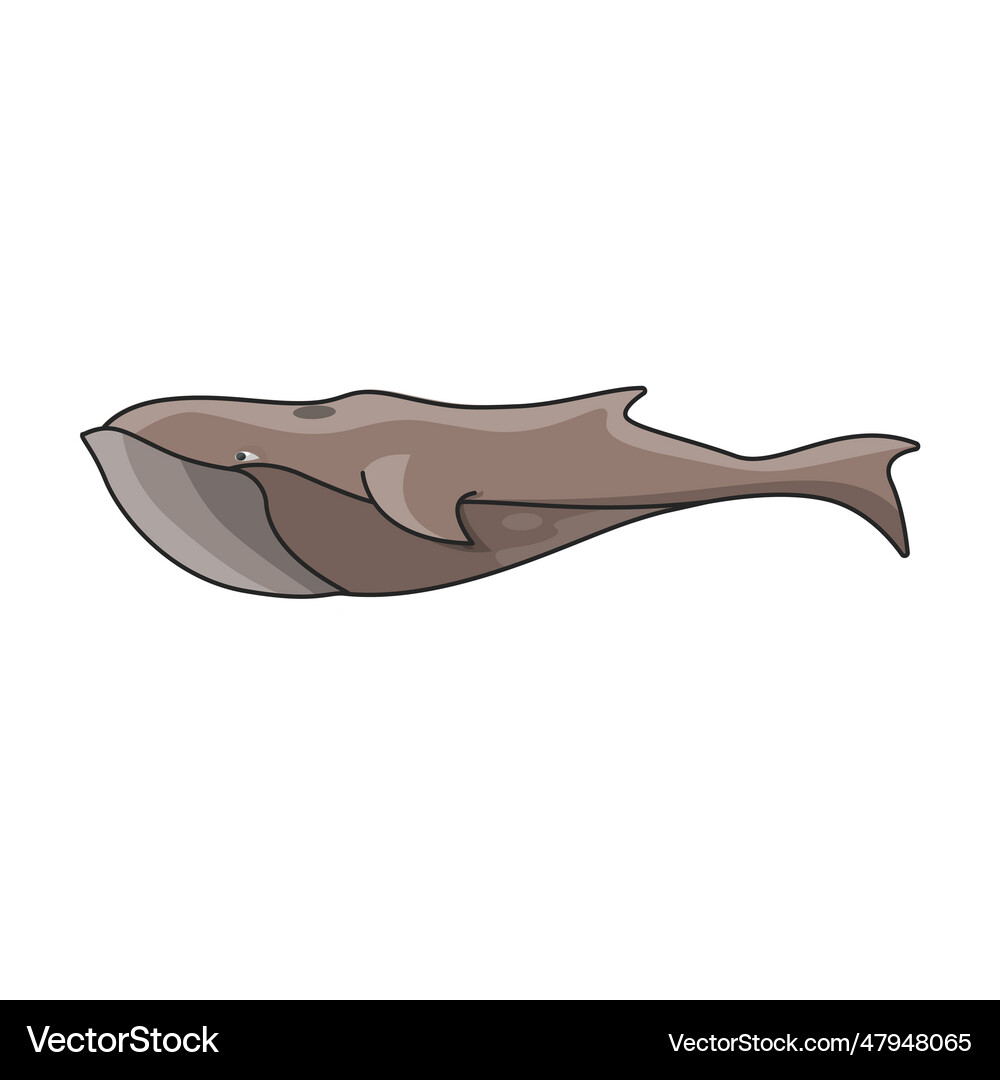 Whale sperm iconcolor icon isolated Royalty Free Vector