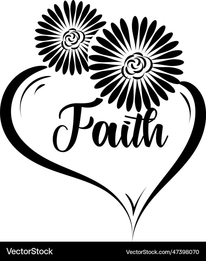 Christian faith design for print Royalty Free Vector Image