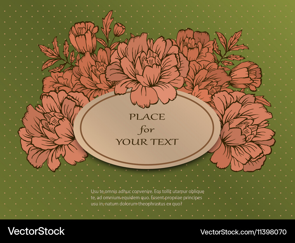Handdrawn poster with place for your text Vector Image
