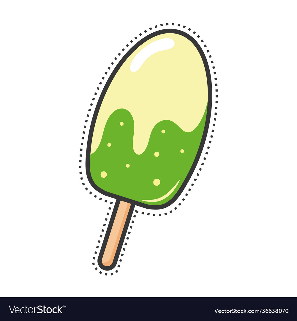 Ice cream patch Royalty Free Vector Image - VectorStock