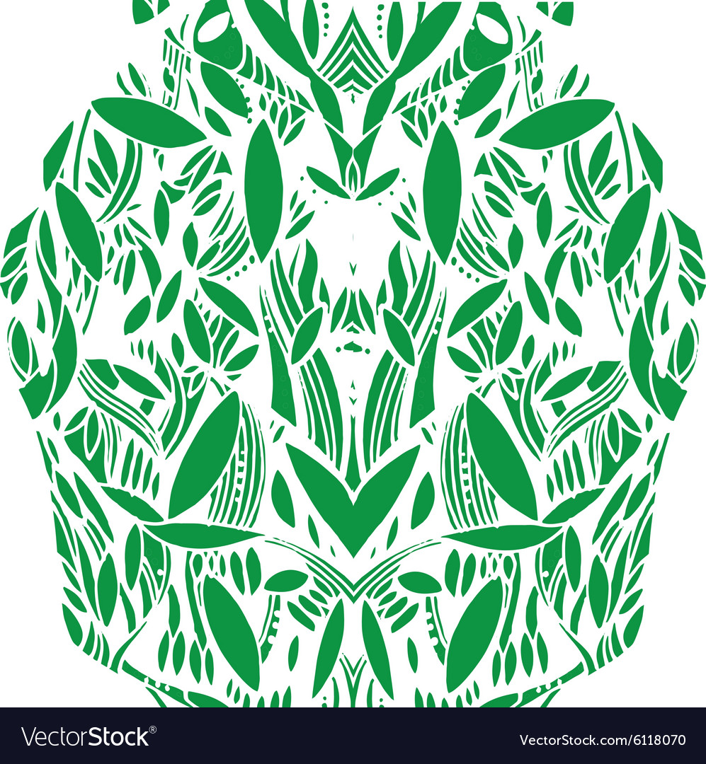 Pattern foliage Royalty Free Vector Image - VectorStock