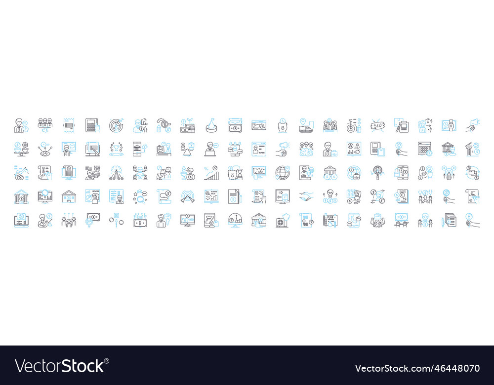Risk management line icons set Royalty Free Vector Image Risk management line icons set Royalty Free Vector Image