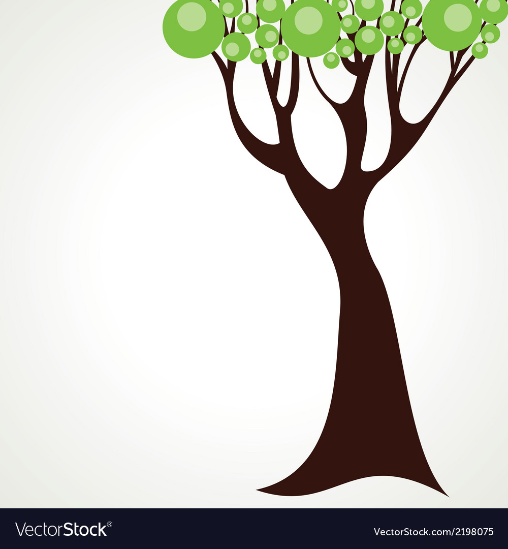 Creative green tree Royalty Free Vector Image - VectorStock