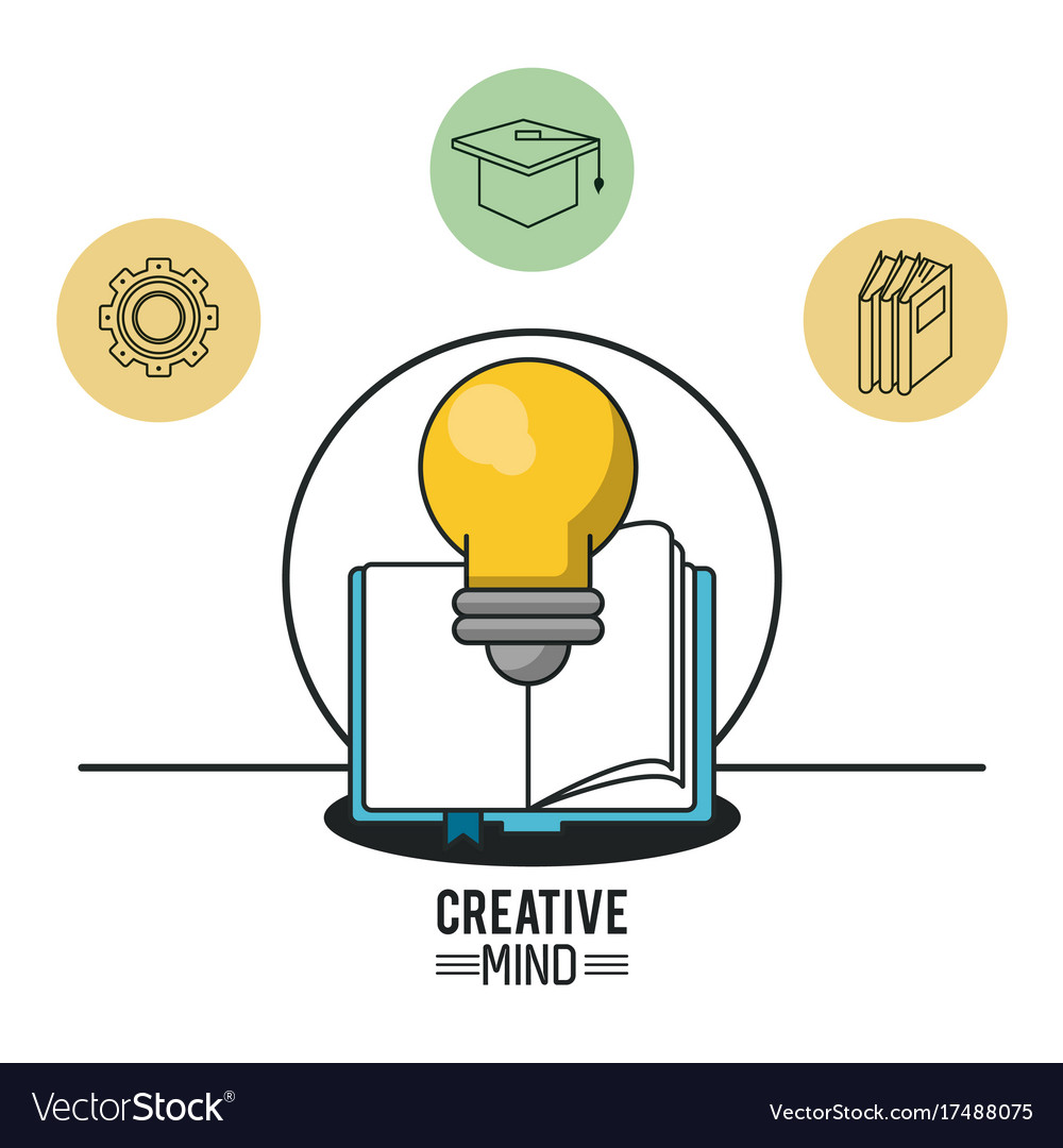 Creative mind design Royalty Free Vector Image