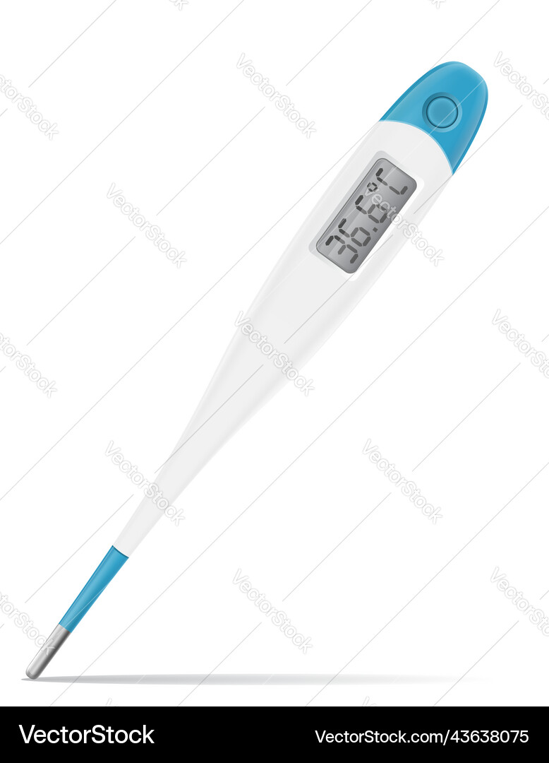 Electronic medical thermometer stock Royalty Free Vector