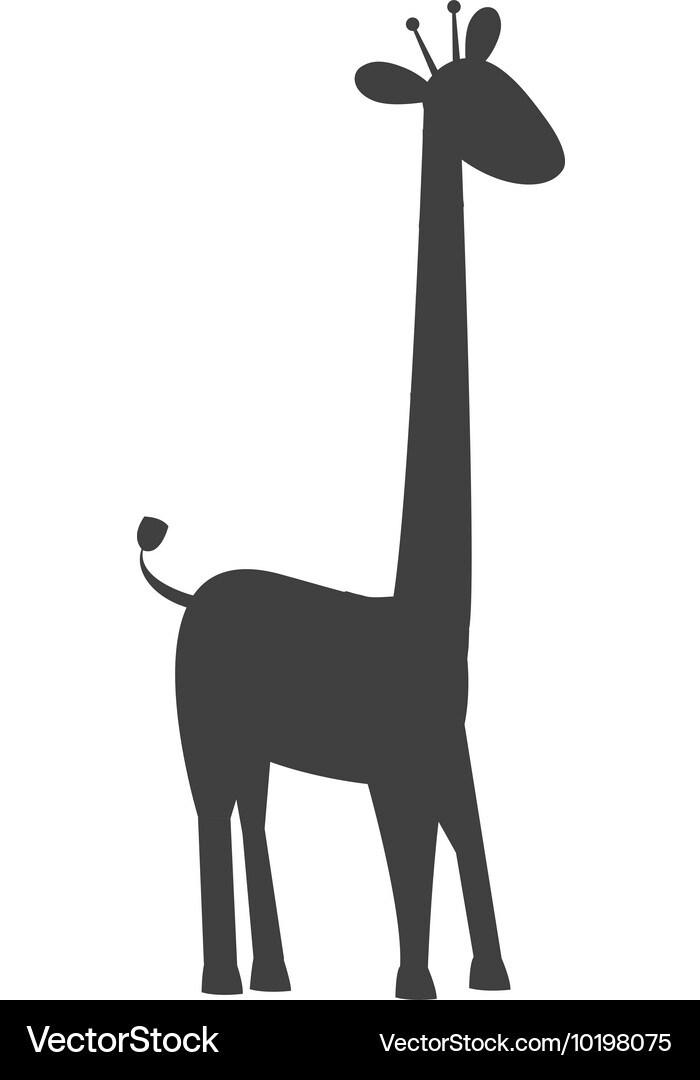 Giraffe cartoon icon Royalty Free Vector Image