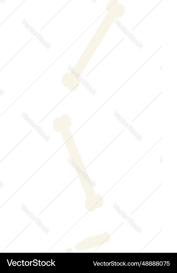 Halloween flat zombie bony leg icon Royalty Free Vector