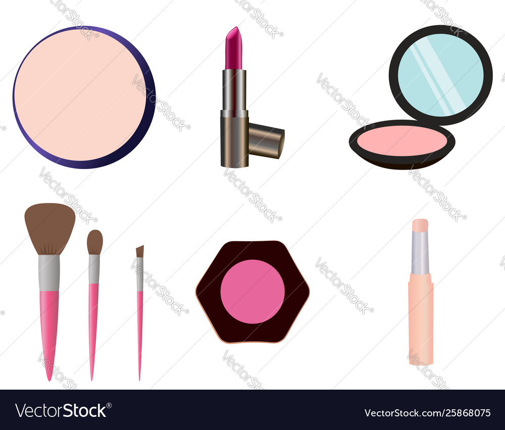 Make up tools Royalty Free Vector Image - VectorStock