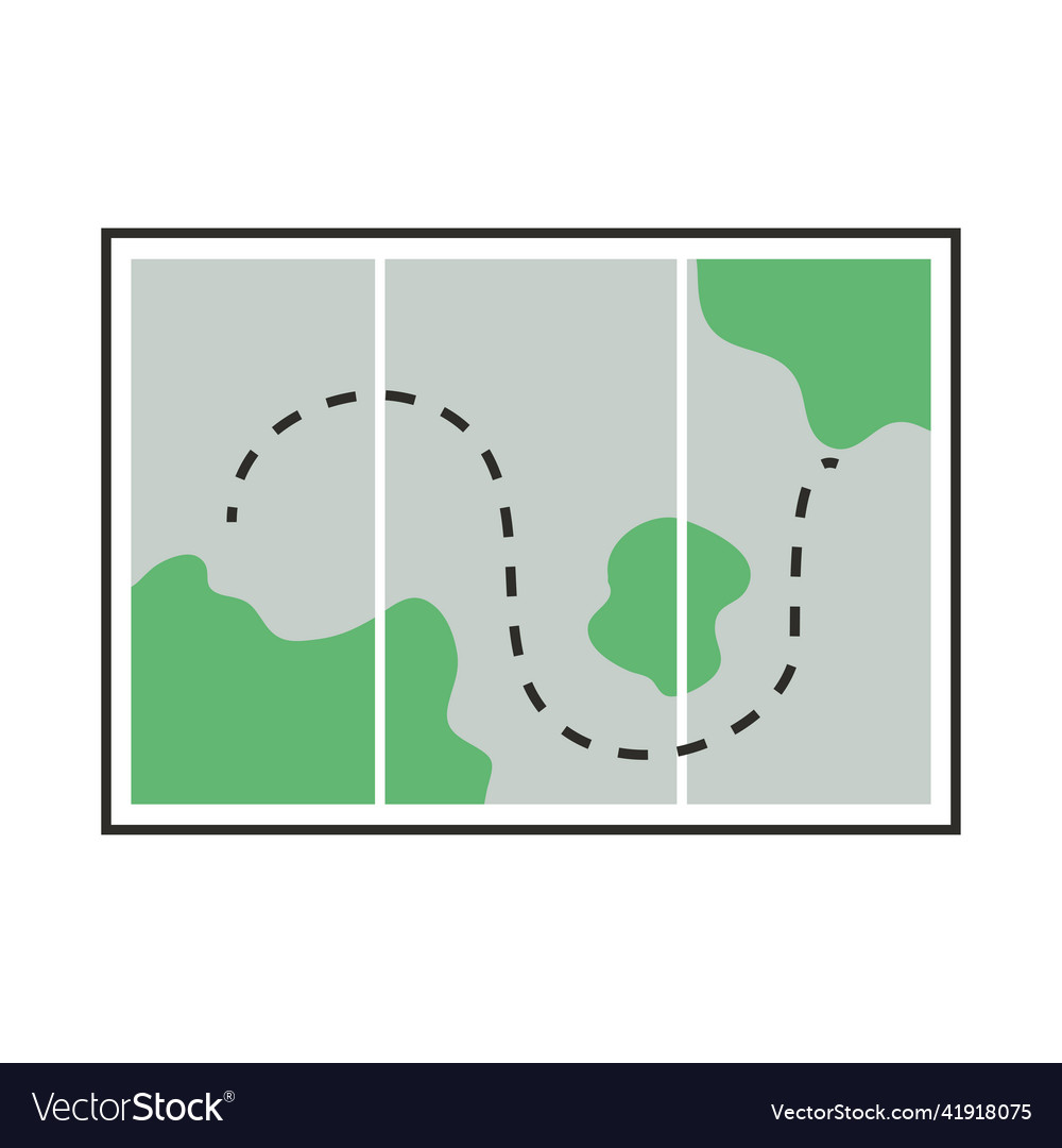 Map navigation travel Royalty Free Vector Image