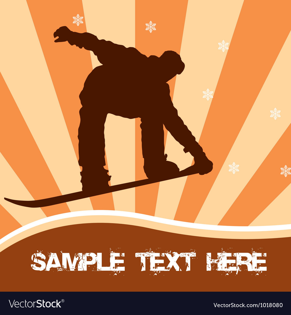 Snowboarding Royalty Free Vector Image - VectorStock