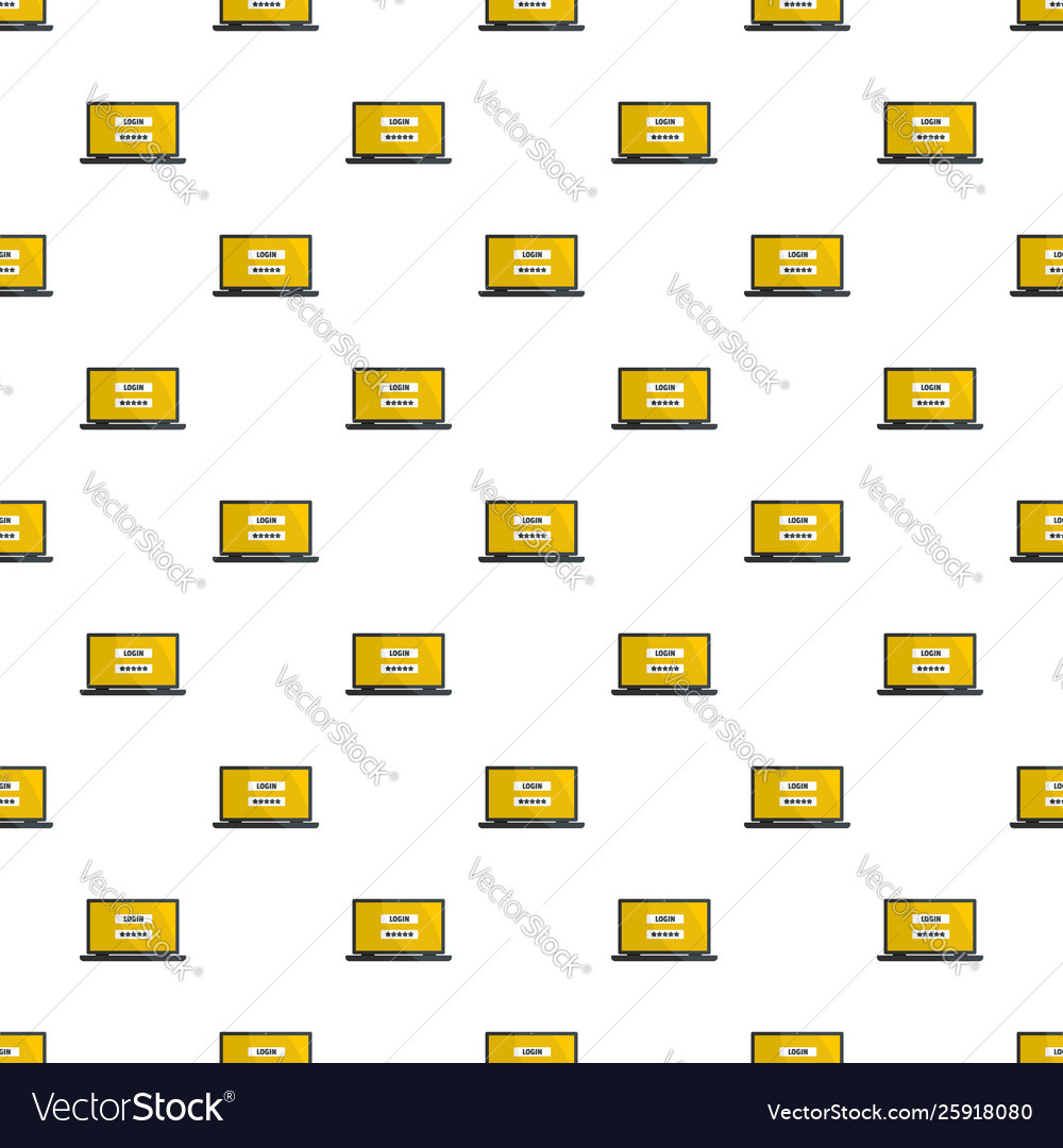 User login pattern seamless Royalty Free Vector Image
