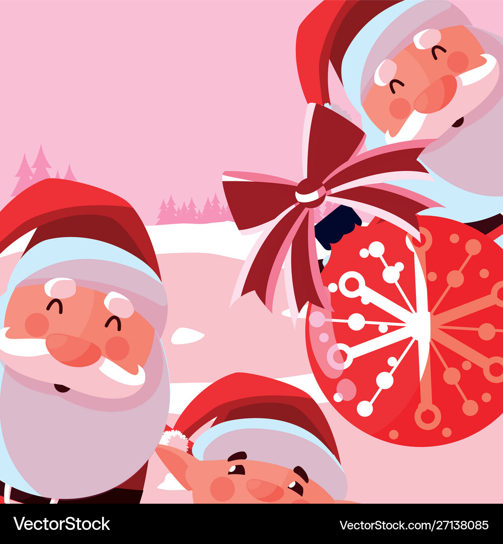 Christmas santa claus design Royalty Free Vector Image