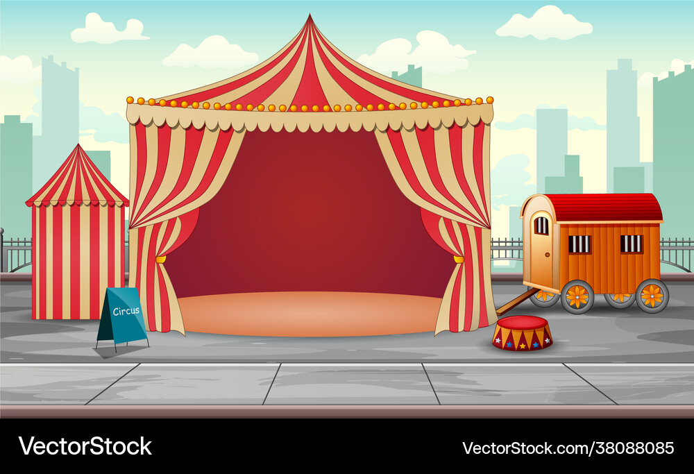 Inside Circus Tent Drawing Circus Tent Flat Emoji Free Download PNG