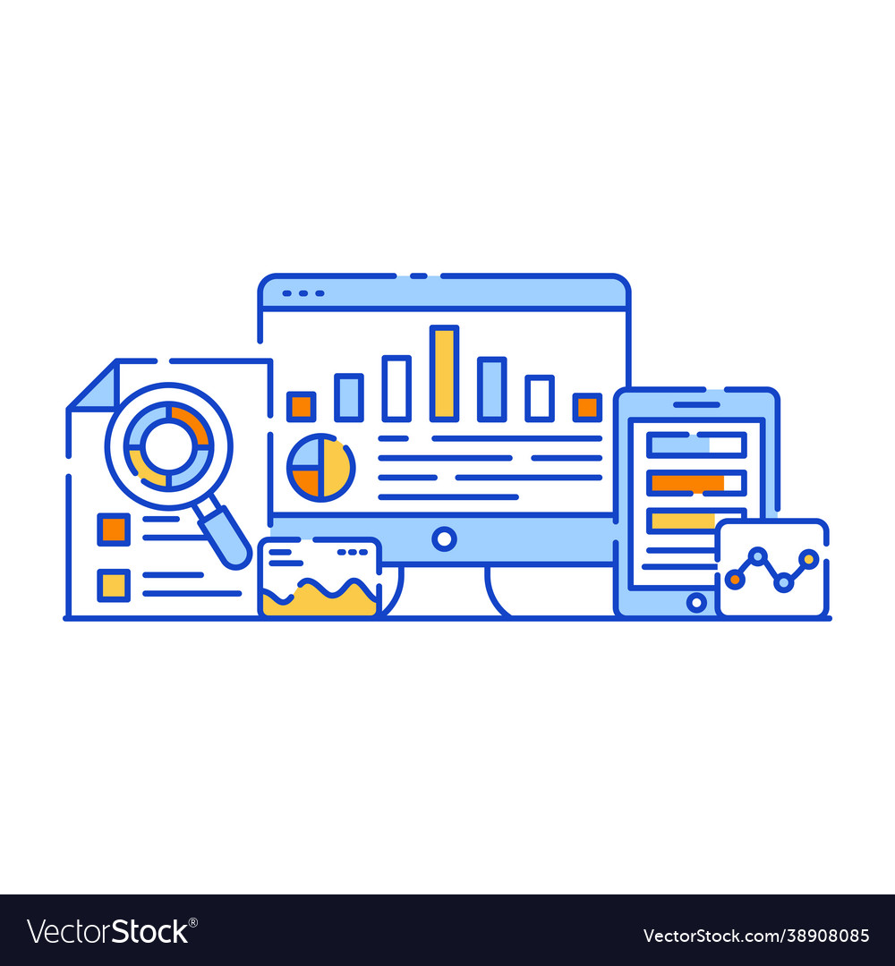 Effective reporting Royalty Free Vector Image - VectorStock