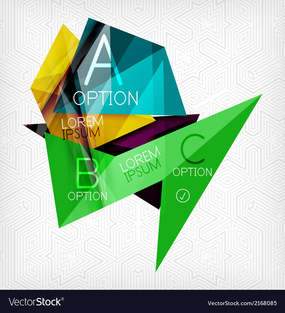 Infographic abstract background Royalty Free Vector Image