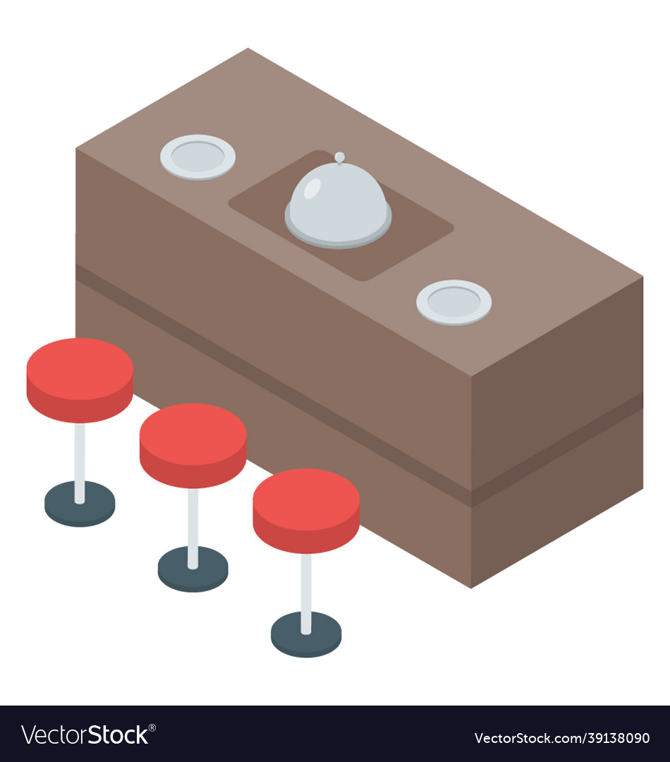 Bar table Royalty Free Vector Image - VectorStock