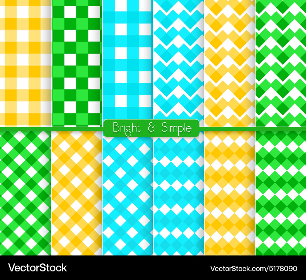 Bright and simple blue orange green squares Vector Image