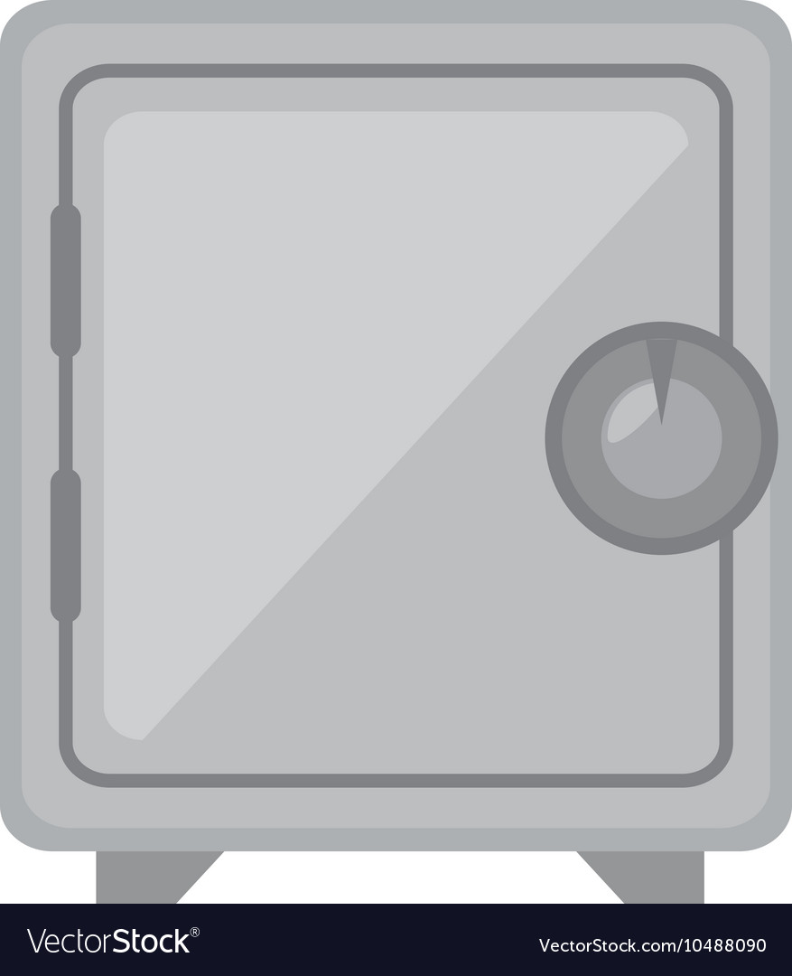 Safe box object Royalty Free Vector Image - VectorStock