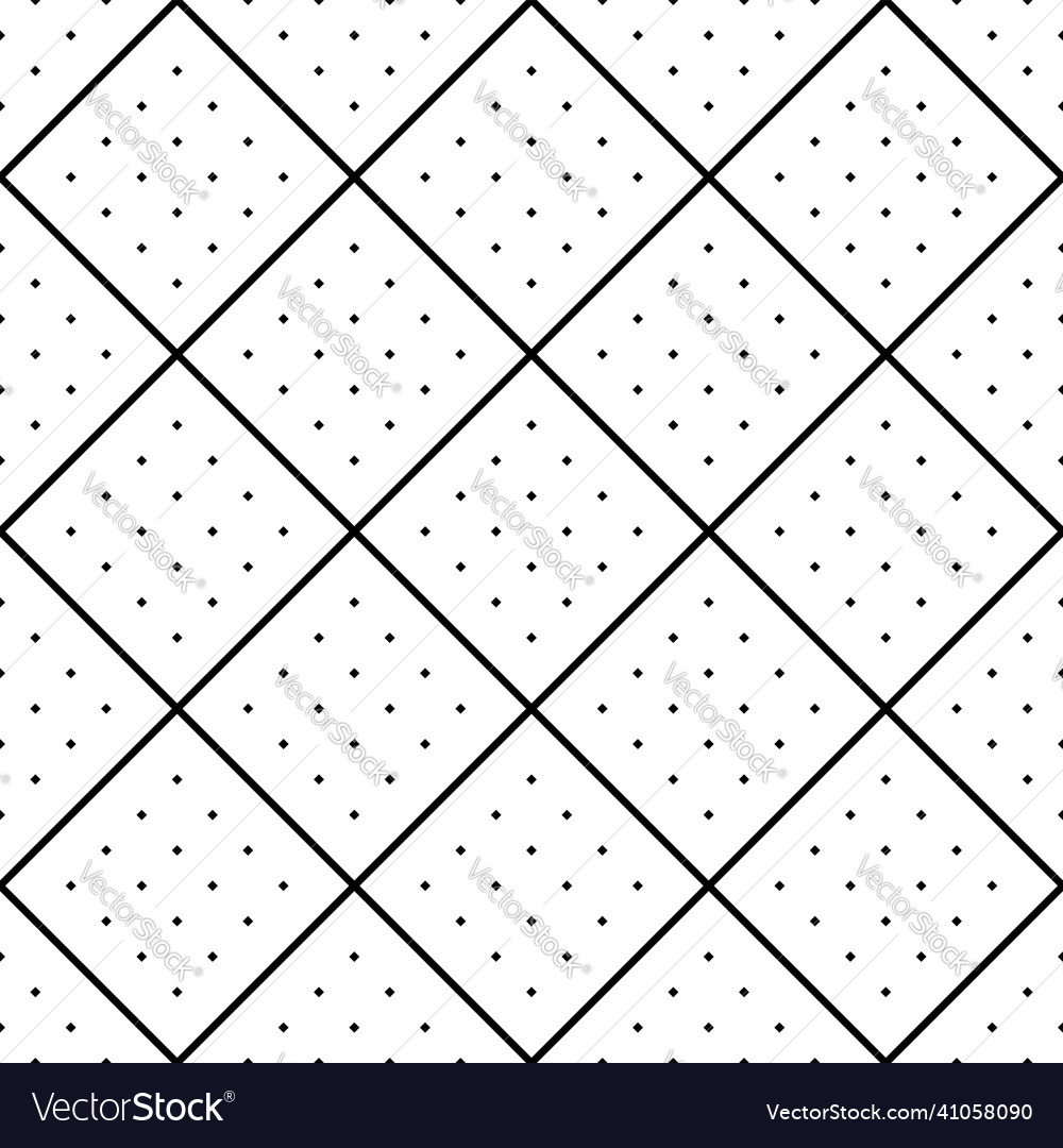 Seamless geometric checked dots pattern Royalty Free Vector