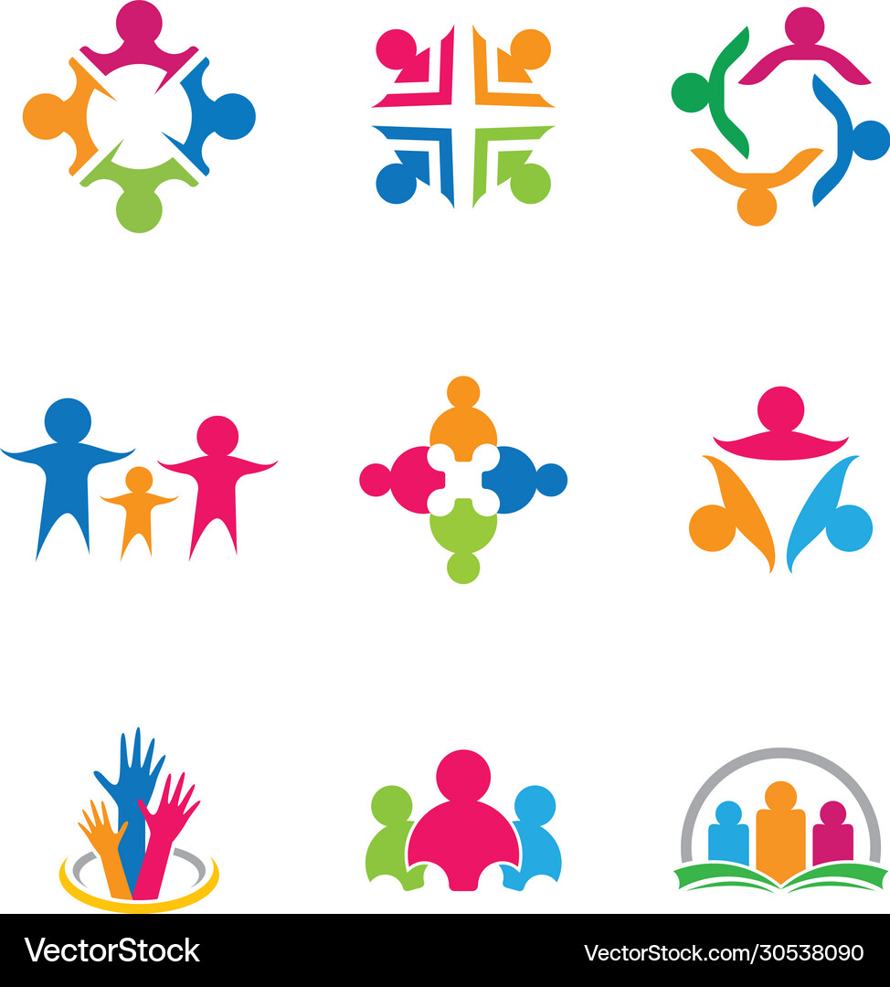 Teamwork Icon Vector Premium Vector | Teamwork Icon