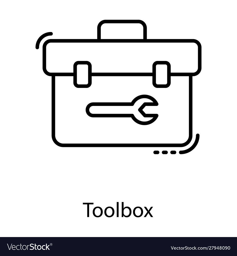 Tool box Royalty Free Vector Image - VectorStock