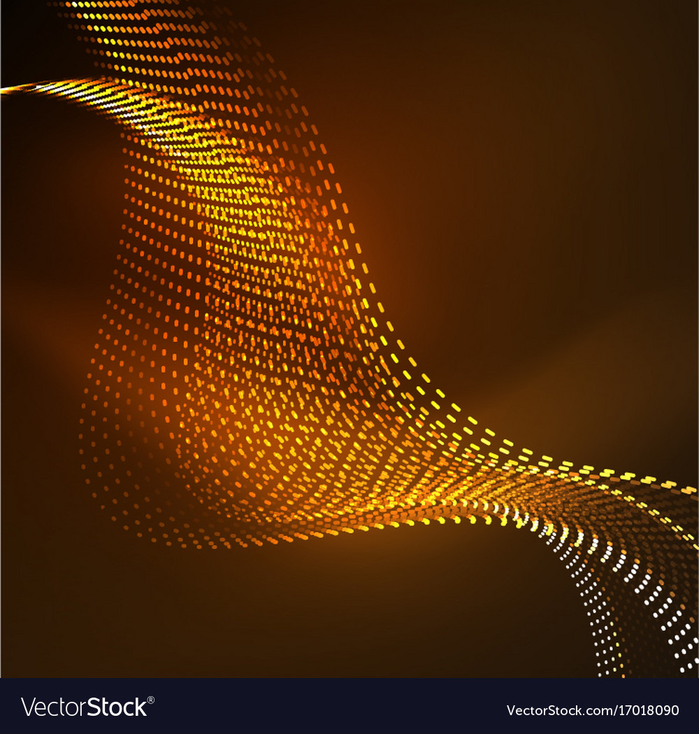 Wave particles background Royalty Free Vector Image