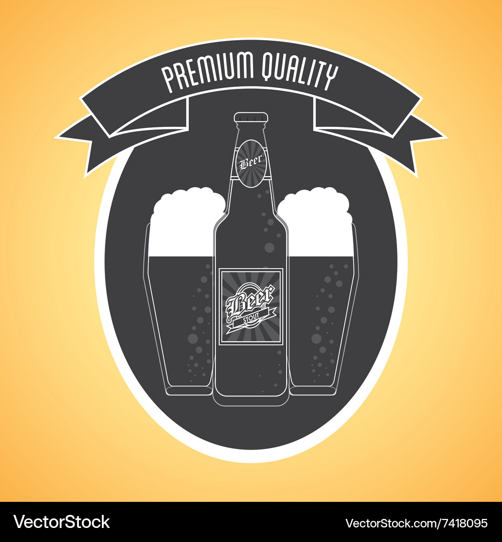 Beer icon design Royalty Free Vector Image - VectorStock