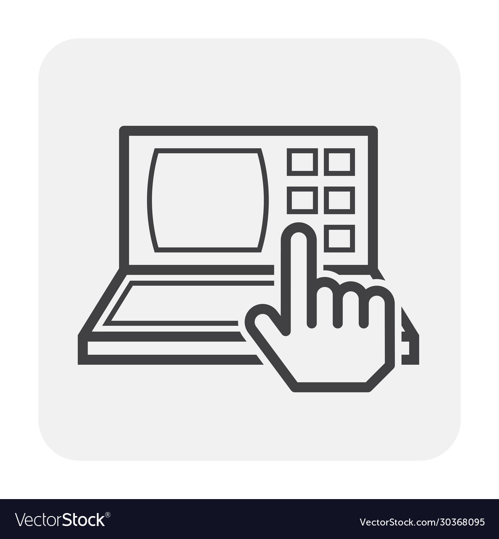Computer control icon Royalty Free Vector Image