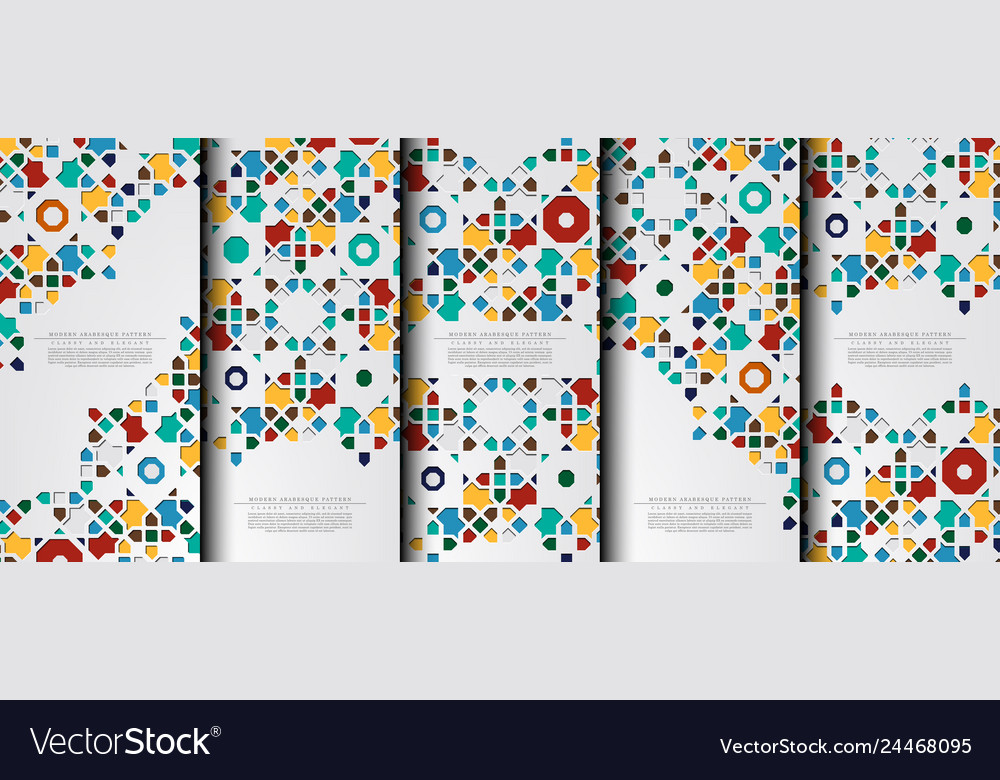 Modern arabesque hexagonal classic pattern Vector Image