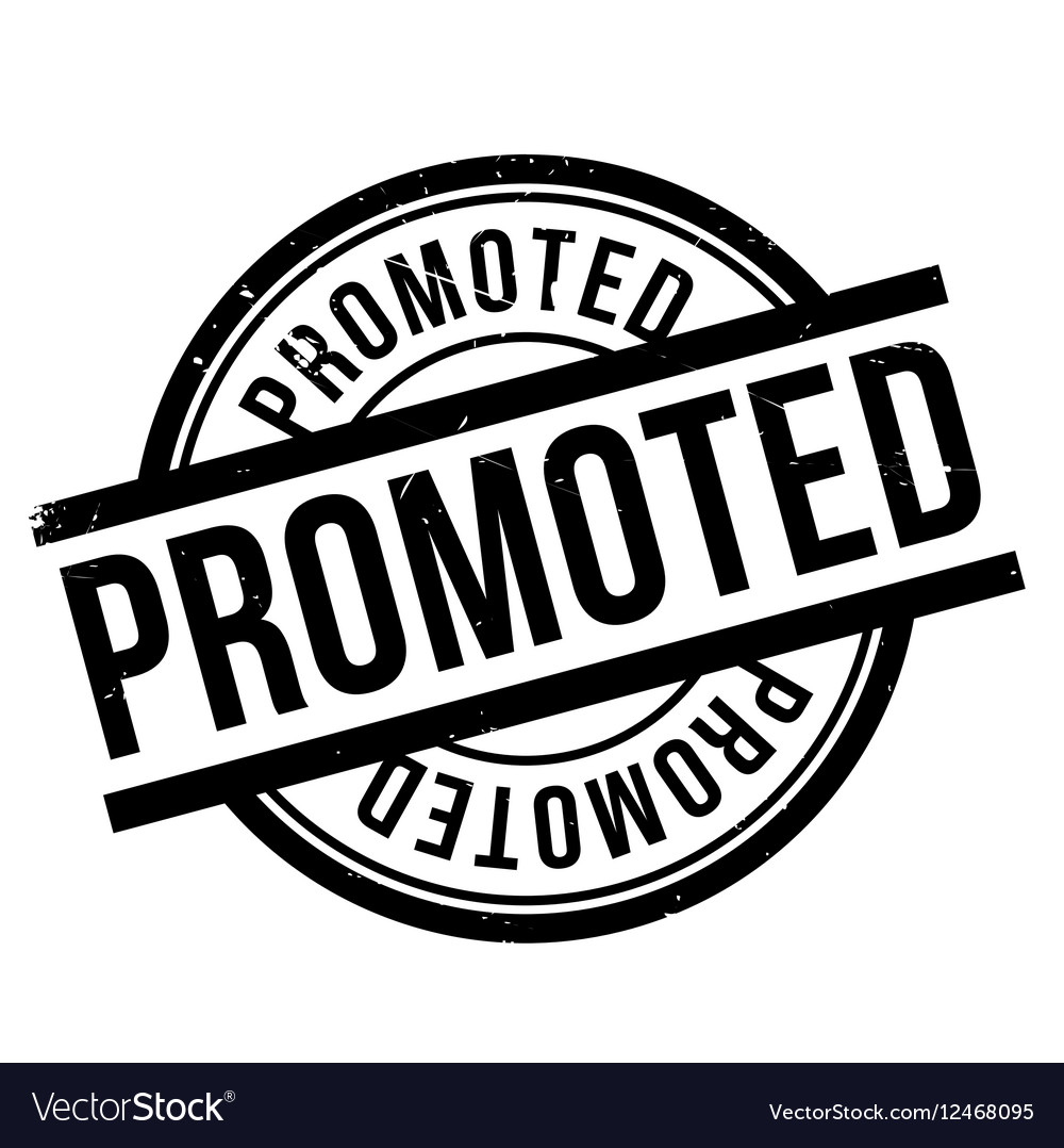 Promoted rubber stamp Royalty Free Vector Image