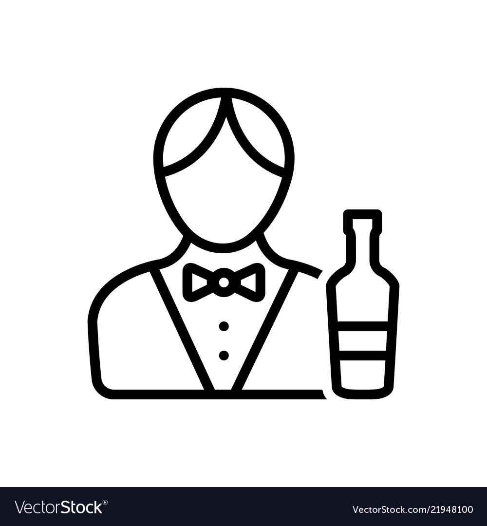 Bartender Royalty Free Vector Image - VectorStock