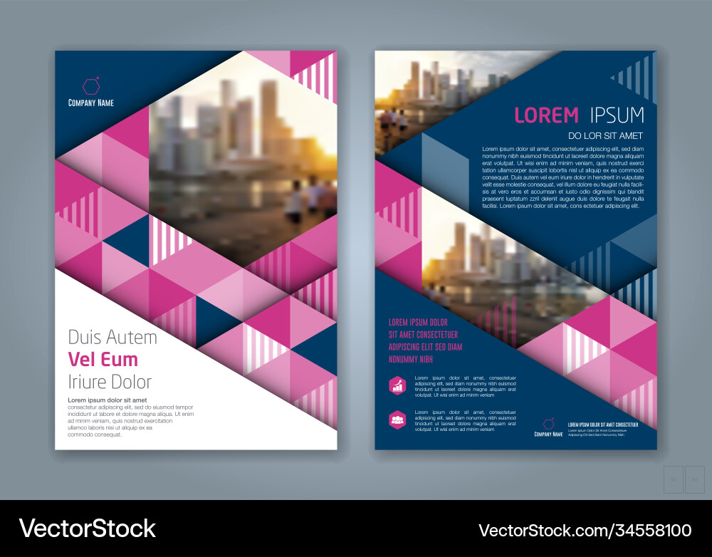 Cover annual report 2024 Royalty Free Vector Image