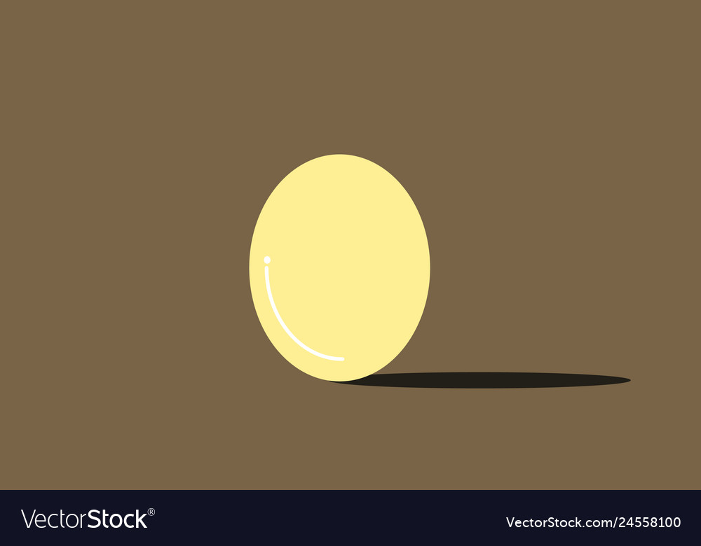 Eggwithshadow Royalty Free Vector Image - VectorStock