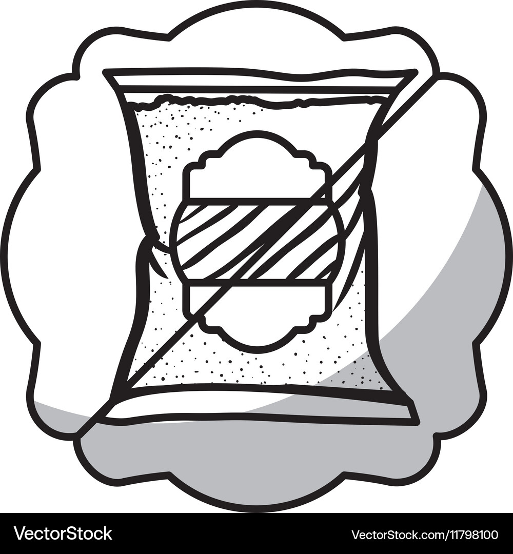 Isolated frame of sugar design Royalty Free Vector Image