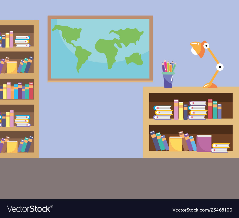Study element cartoon Royalty Free Vector Image