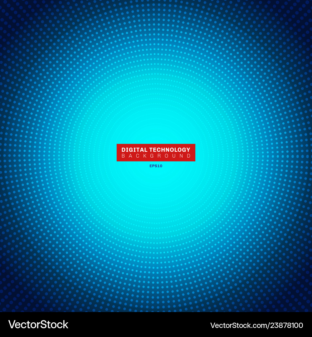 Technology digital concept futuristic blue neon Vector Image