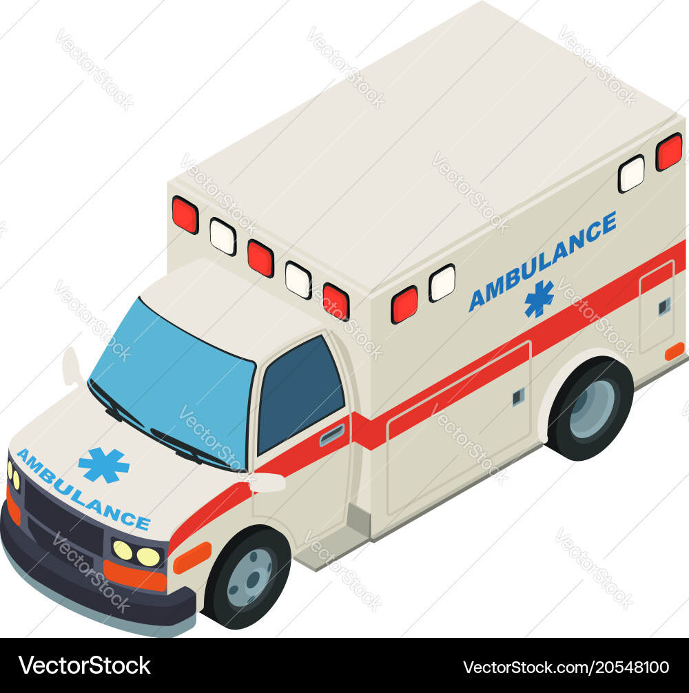 Urgent care icon isometric style Royalty Free Vector Image