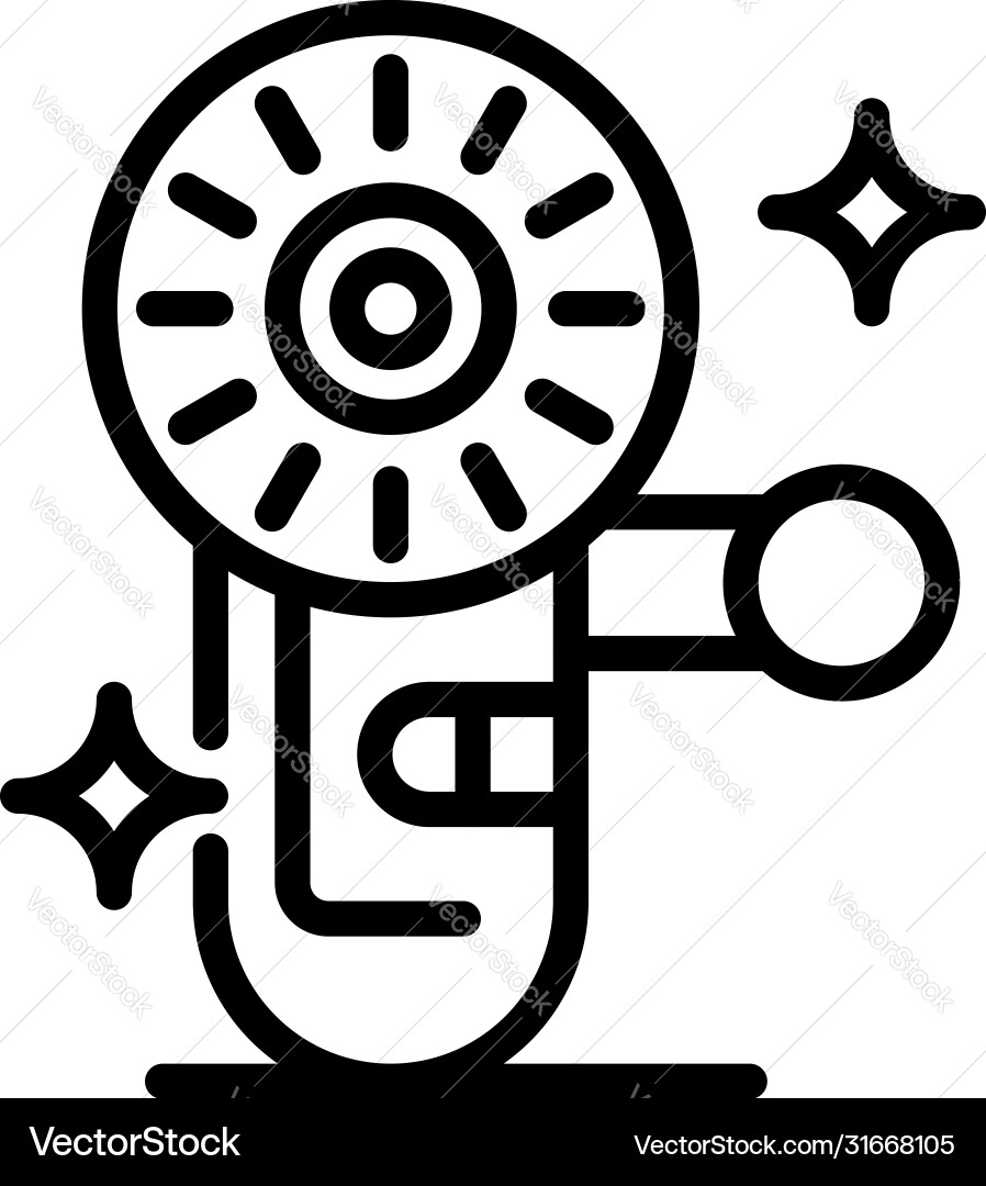 Angle grinder icon outline style Royalty Free Vector Image