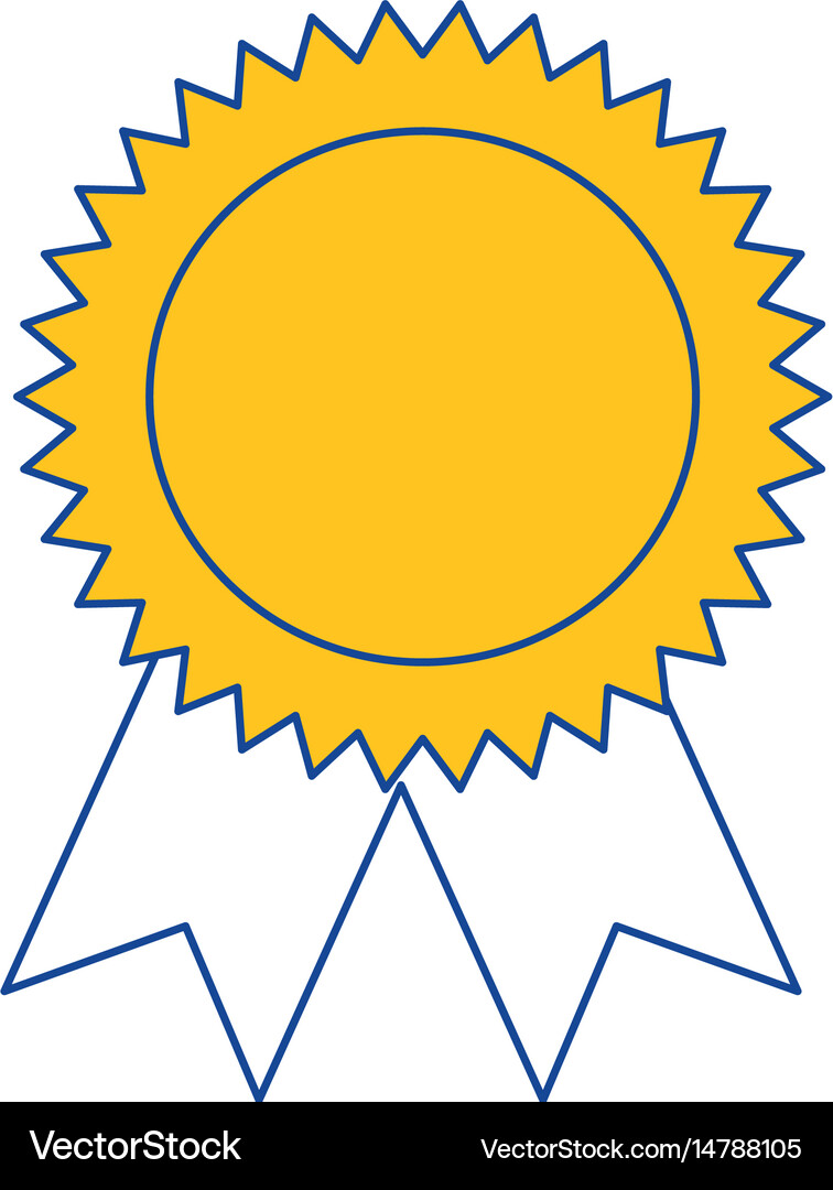 Award ribbon symbol Royalty Free Vector Image - VectorStock