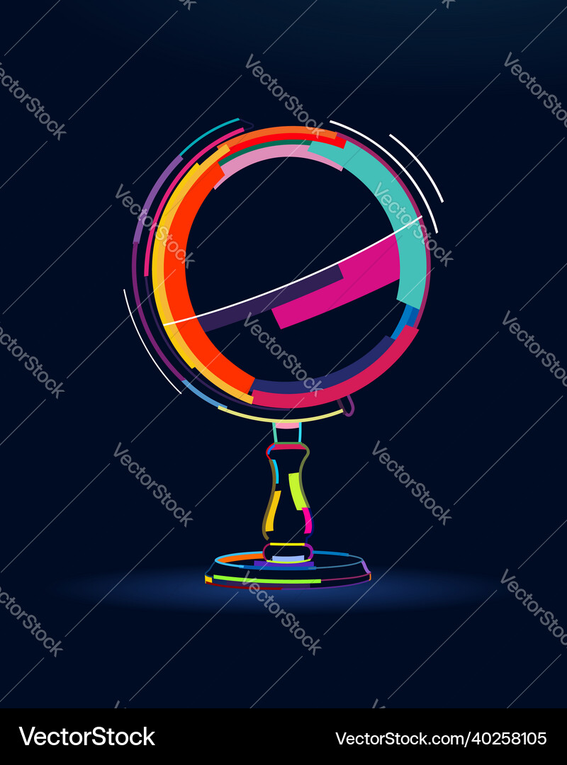 Globe of planet earth design template mockup Vector Image