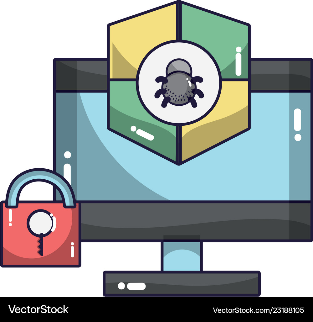 Technology computing cartoon Royalty Free Vector Image