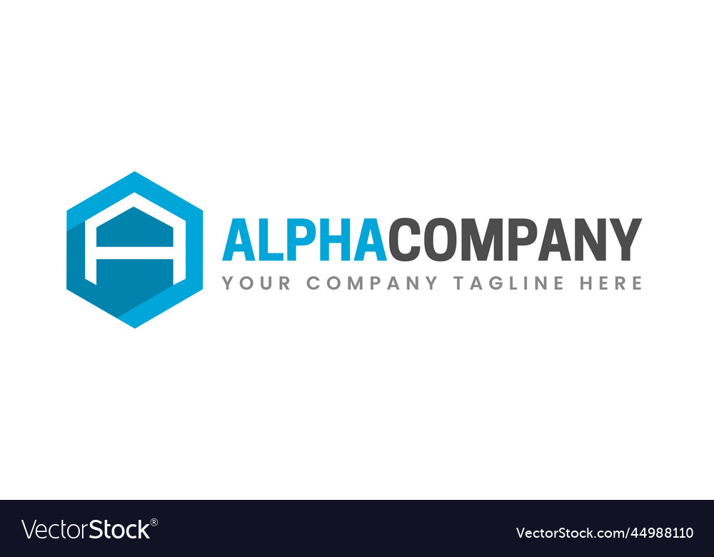 A initial logo template Royalty Free Vector Image