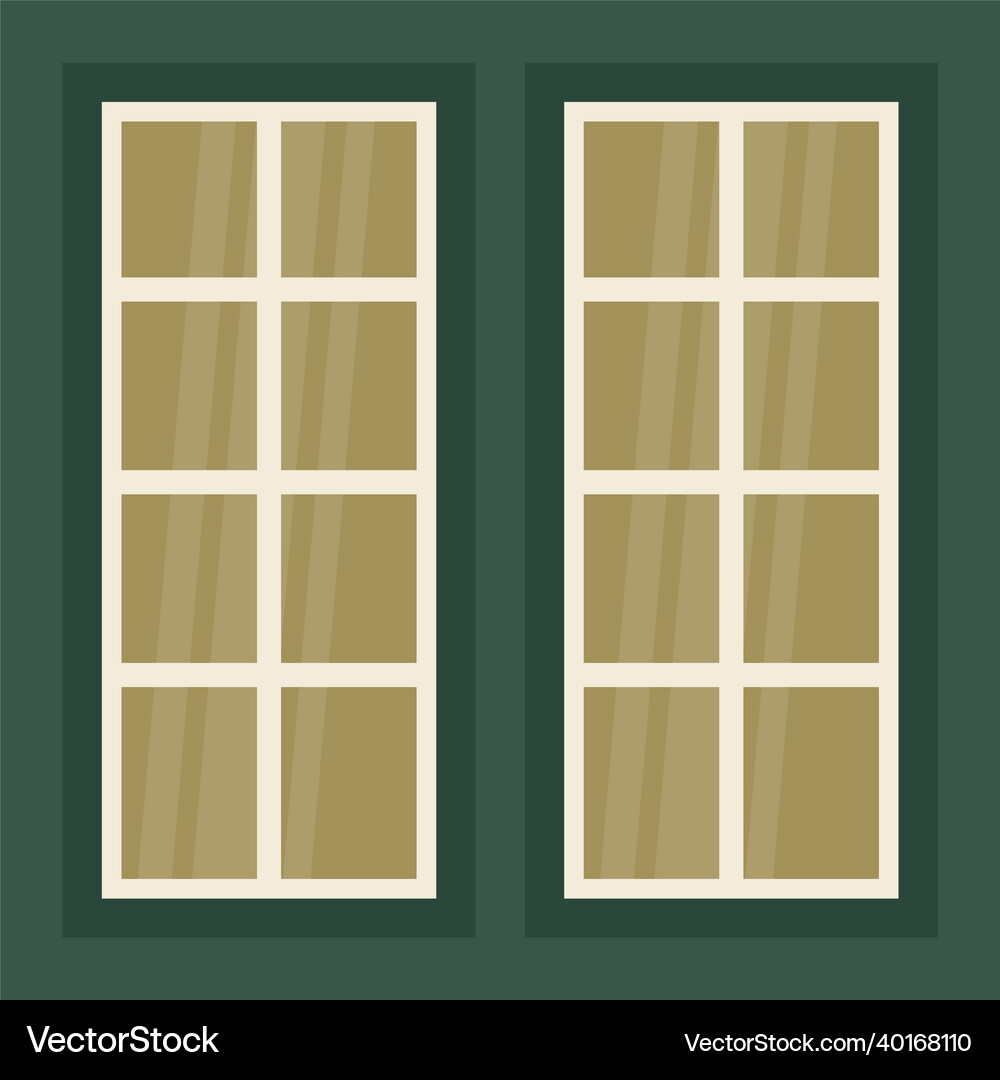 Casement window Royalty Free Vector Image - VectorStock