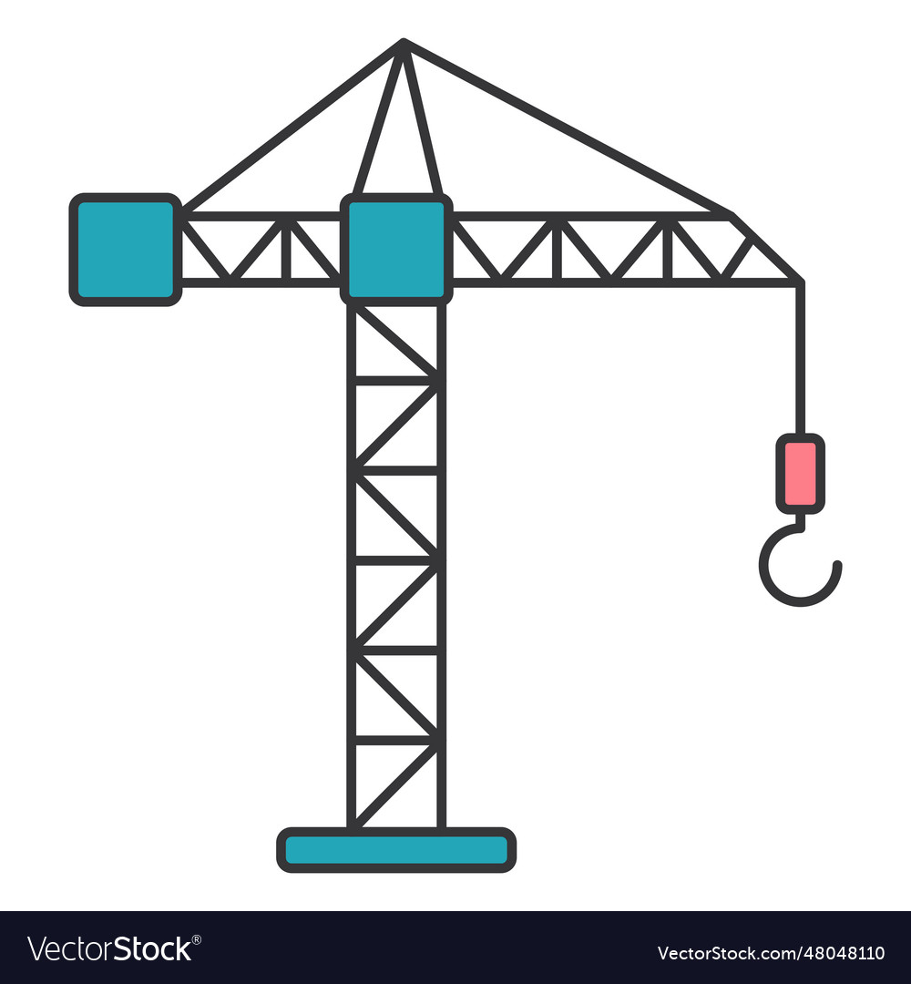 Crane machine hook Royalty Free Vector Image - VectorStock