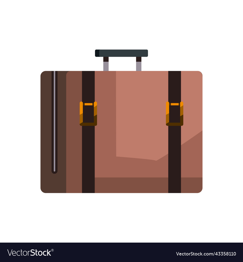 Flat briefcase design Royalty Free Vector Image